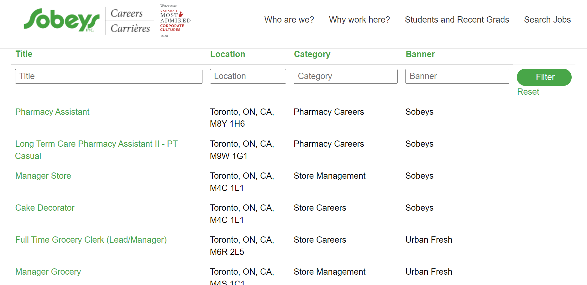 Work at Sobeys 【 2025